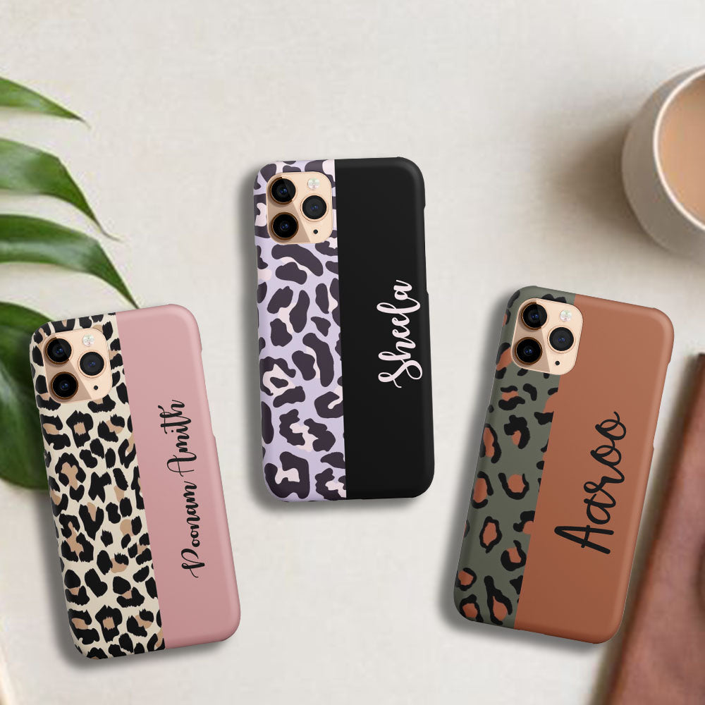 Custom Name Print Leopard Cases – S A A B O O